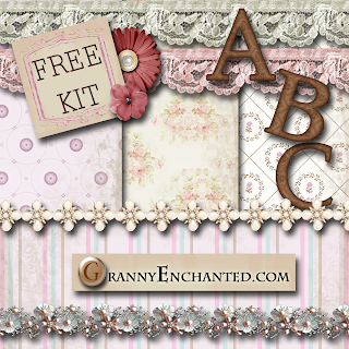 GrannyEnchanted.Com-Main: "Lady" Free Digital Scrapbook Alphabet Kit ...