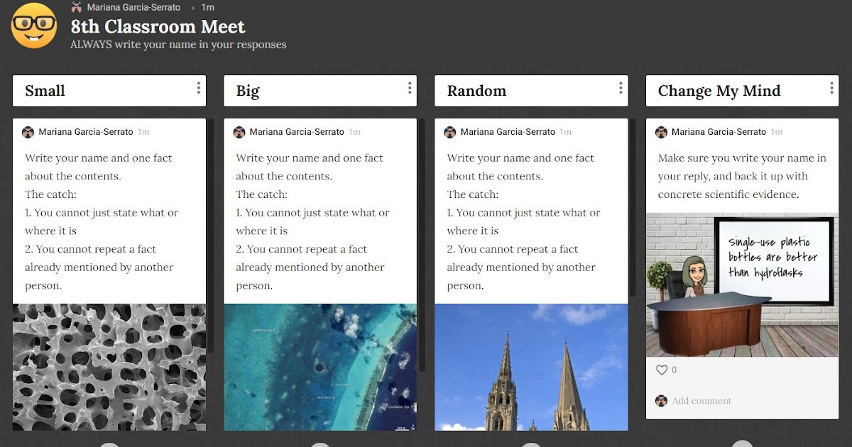 Teaching Above the Test: Interactive Padlet Activity for Google Meets/Zoom