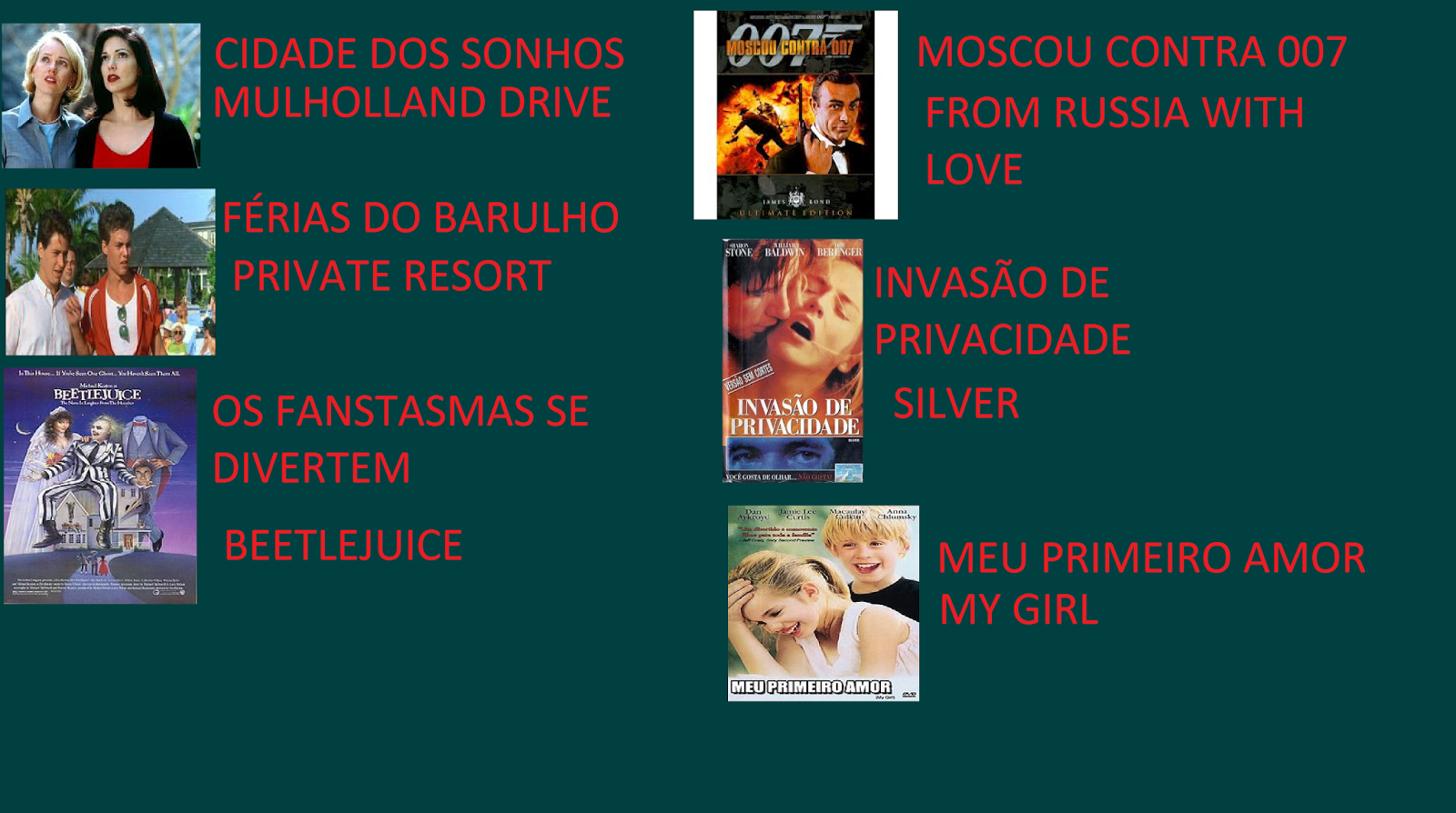 BRENO CINEFILO: OS MELHORES TÍTULOS EM PORTUGUÊS DOS FILMES