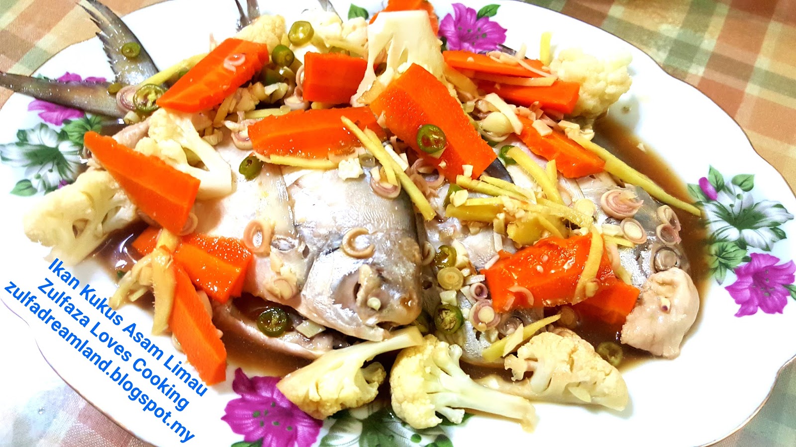 ZULFAZA LOVES COOKING: Ikan Kukus Asam Limau
