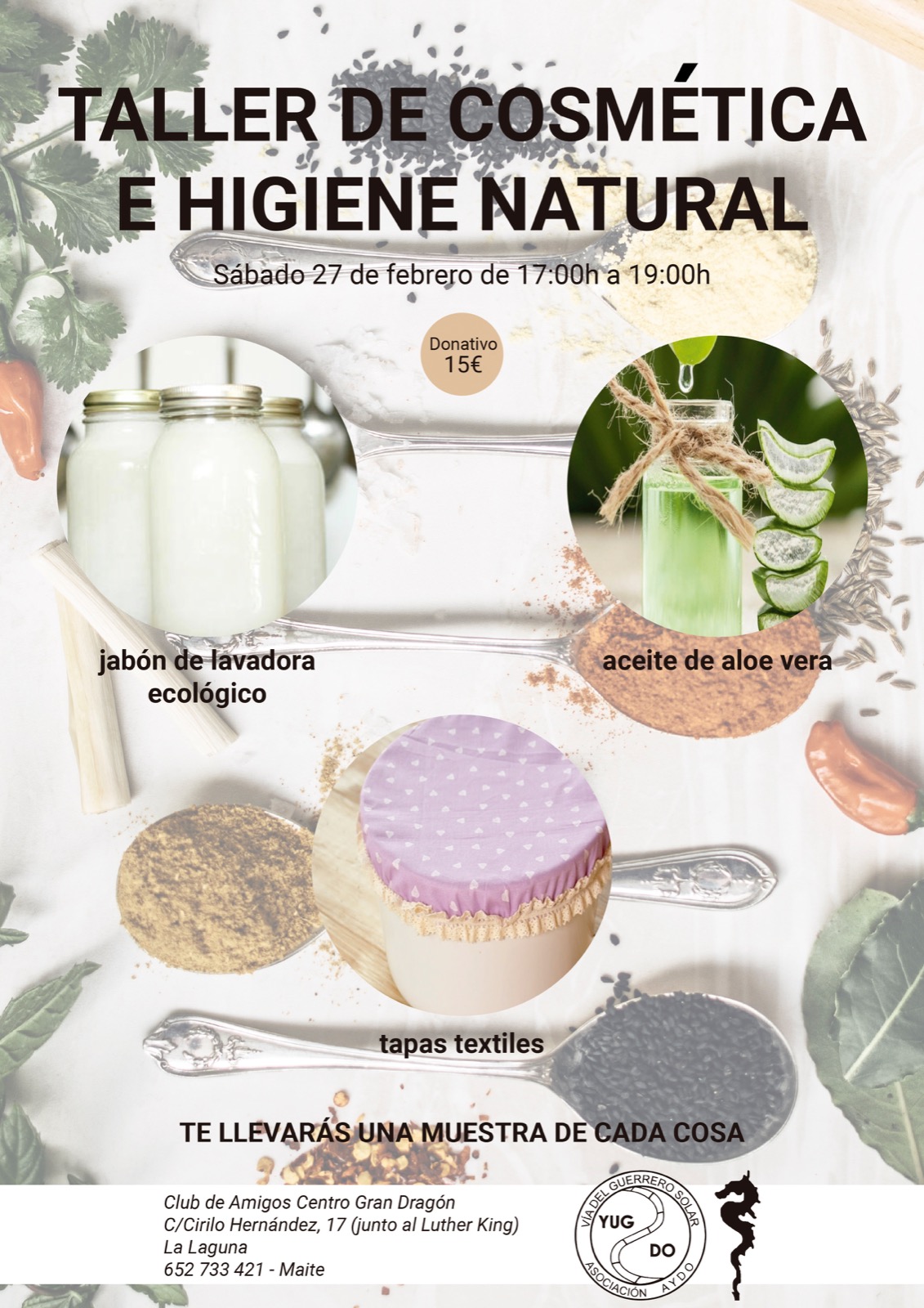 Taller de cosmética e higiene natural ~ Banco de Tiempo de Tenerife Guaydil