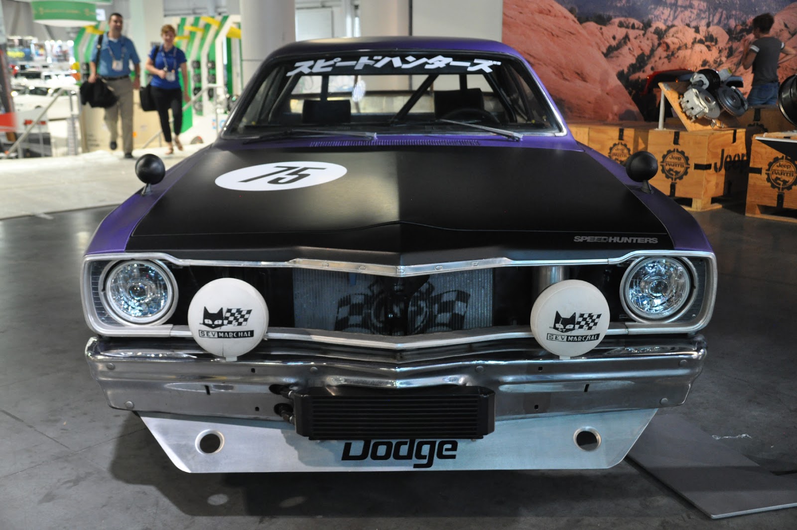 Just A Car Guy: Cool 74 Dart from Speedhunters in Mopar Alley at SEMA