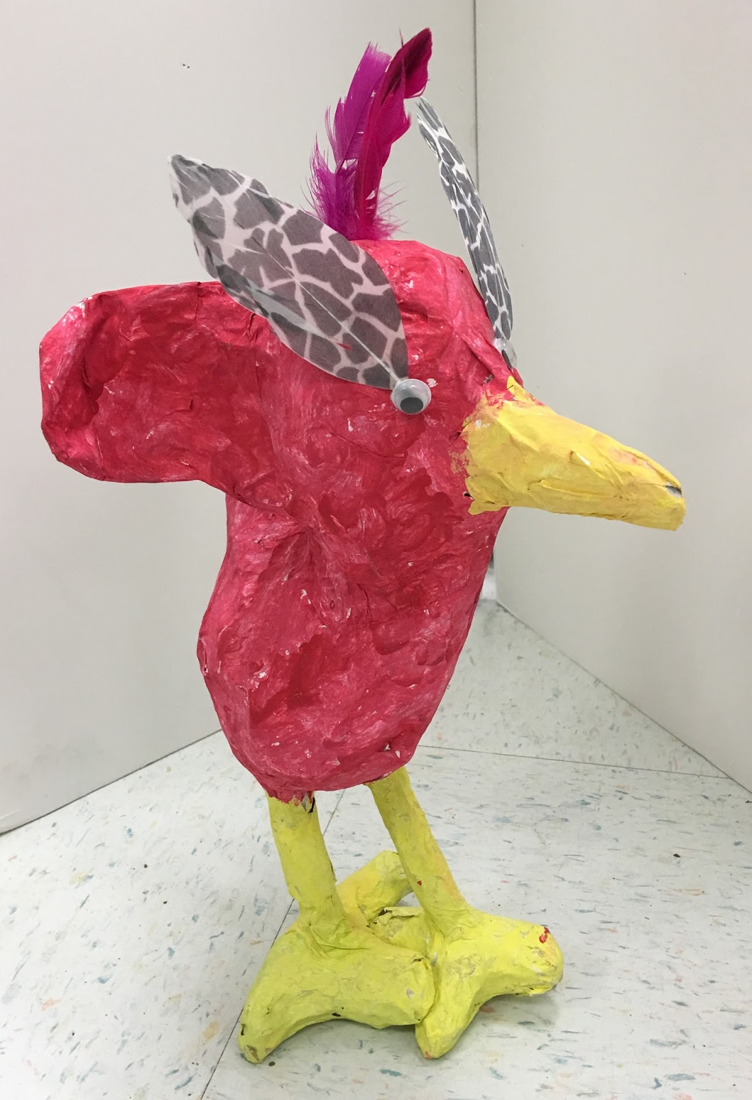 Art Room Blog: First Year Art Club 2016 Paper Mache Birds...