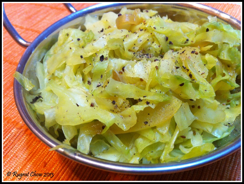 A Whole Food Life ... : Patta Gobi - A Warm Salad!