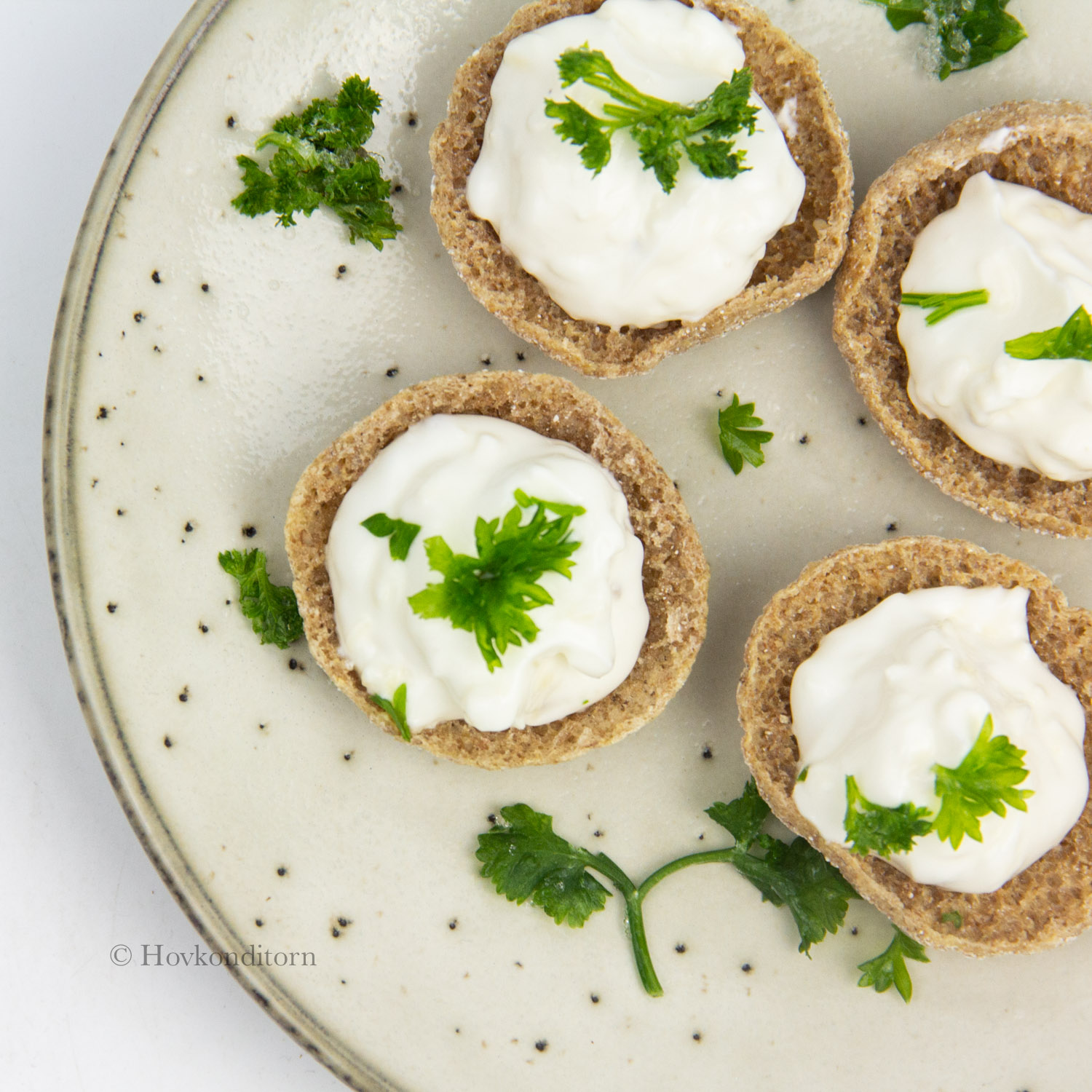 Truffle-filled Rye Crisps
