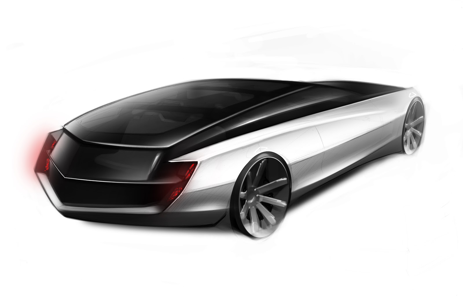 JZHAN: cadillac sketch rendering
