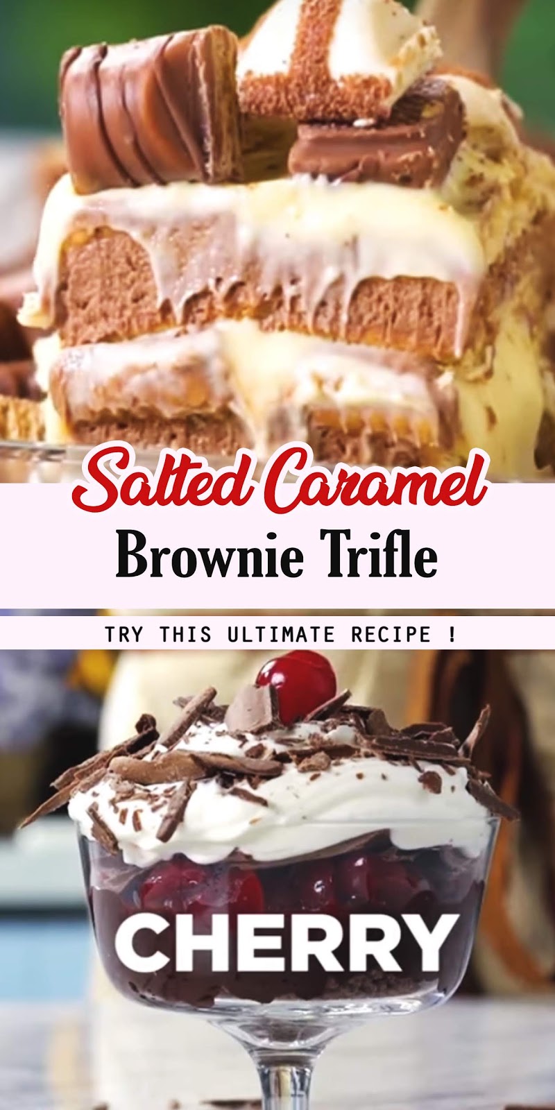 Salted Caramel Brownie Trifle - RECIPE BEMBLOO