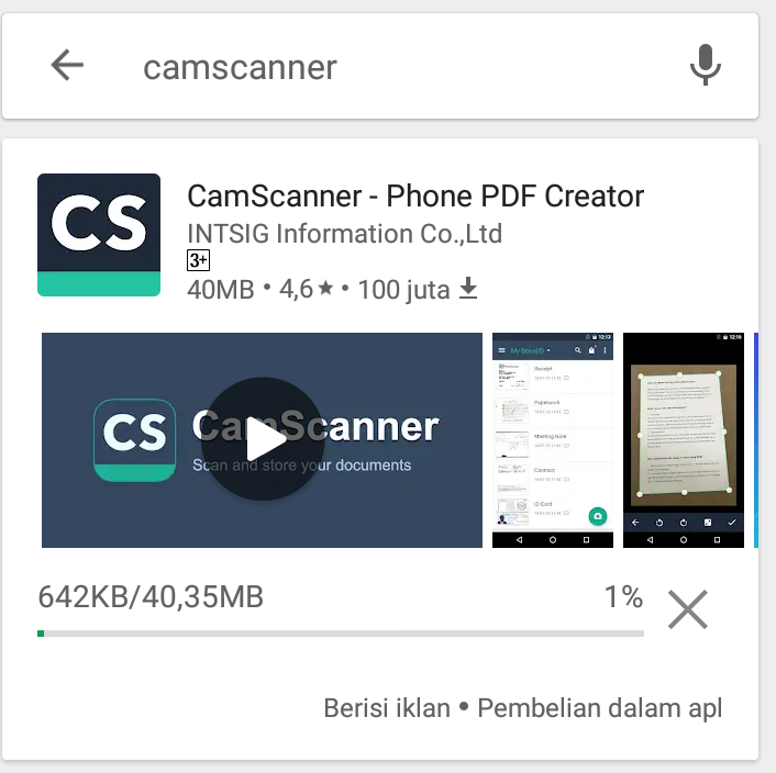 Cara menggunakan aplikasi Camscanner