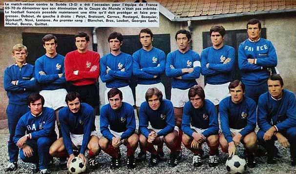 Football teams shirt and kits fan: France KOPA 1969 kits