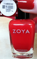 Fine Lines and Wrinkles: Classic Red Nail in Zoya Dominique