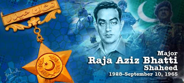 Raja Dildar Hussain: Major Raja Aziz Bhatti Shaheed