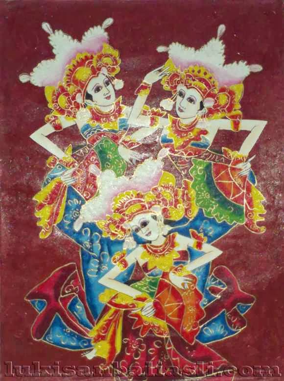 28 Karya Lukisan Tarian Bali yang Artistik - Seni Rupa