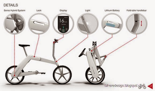How to Designing Modern Folding Bike for City Road | Concept Bike and ...