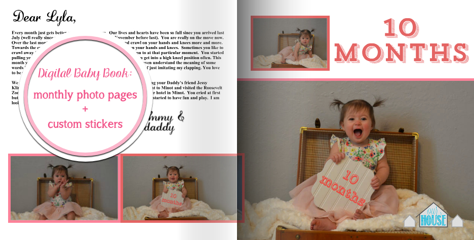 Our House in the Middle of Our Street: Digital Baby Book: Monthly Photo ...