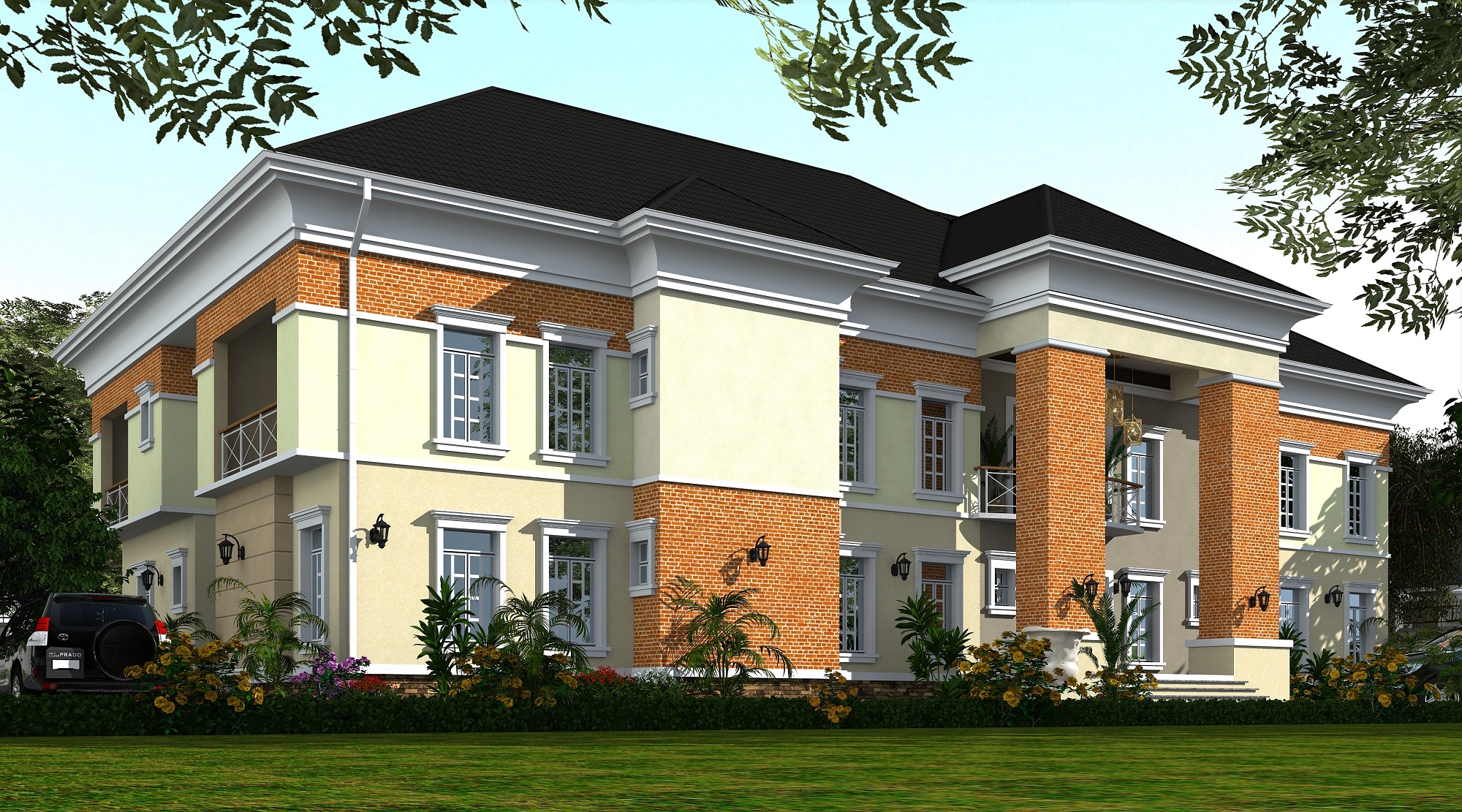 Architectural Designs by Blacklakehouse: 8 Bedroom Mansion, Orlu