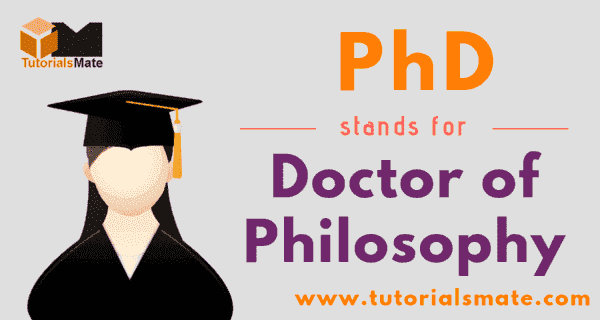 PhD Full Form: What is the full form of PhD? - TutorialsMate