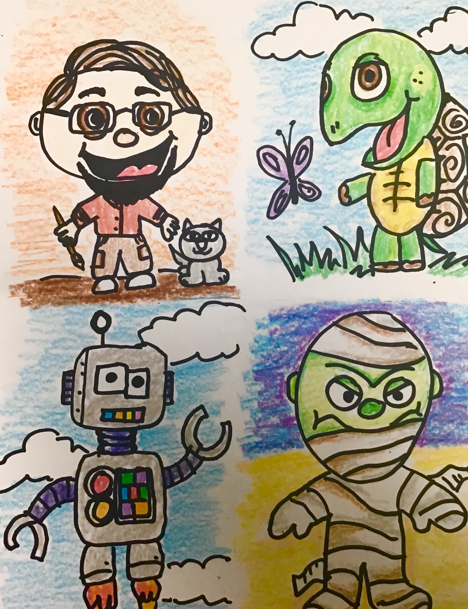 Art With Mr. E: Cartoon Week : K-4th Teacher Examples
