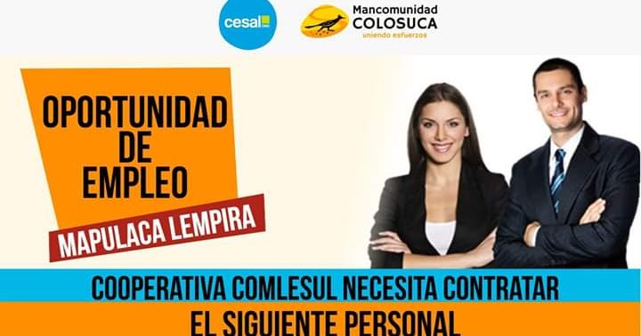 Cooperativa necesita personal - Mapulaca, Lempira