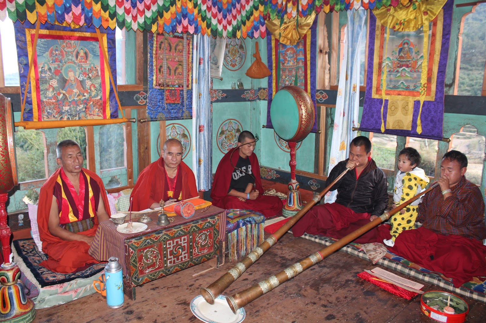 Cat In Bhutan: Puja