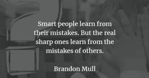 41 Mistakes quotes and sayings that will enlighten you