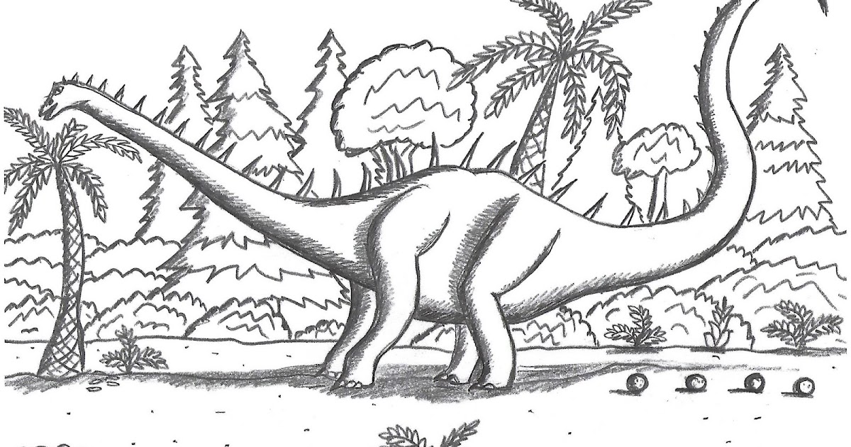 Robin's Great Coloring Pages: Supersaurus Mother laying Her Eggs and a ...