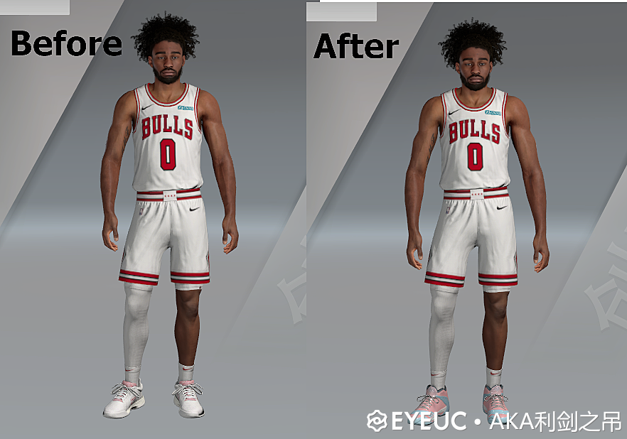 Coby White Face and Body Model By AKA Sword Hang [FOR 2K20]