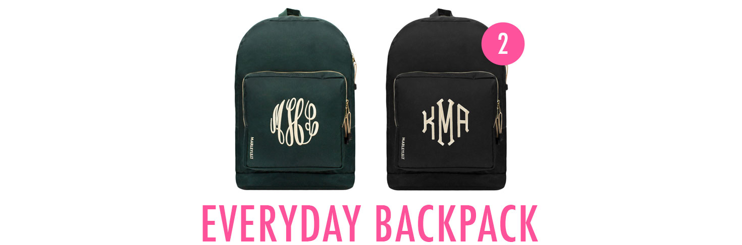 Monogrammed Backpack Buying Guide - Blog - Marleylilly Blog