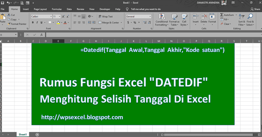 Rumus Fungsi Excel Datedif Menghitung Selisih Tanggal Di Excel WPS EXCEL rumus-fungsi-excel-datedif-menghitung-selisih-tanggal-di-excel-wps-excel