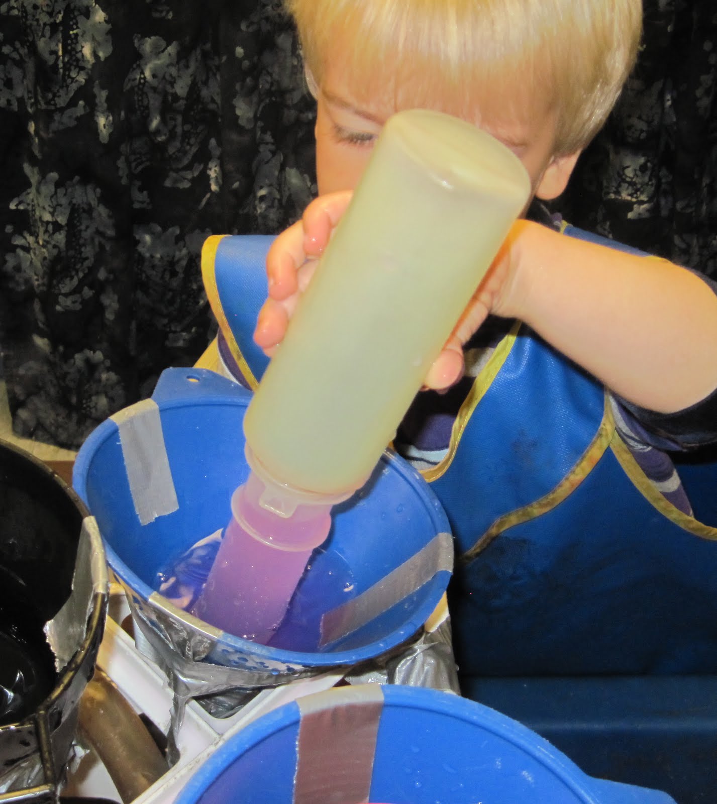 SAND AND WATER TABLES: Funnels and Clear Plastic Tubing - Experimenting