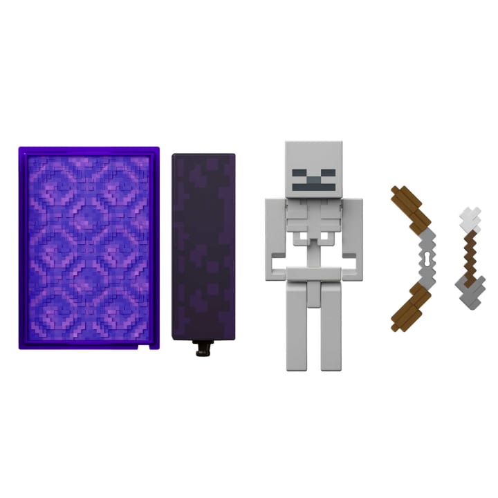 Minecraft Skeleton Build-a-Portal Series 4 Figure | Minecraft Merch
