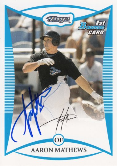 Daily Autograph: Aaron Mathews