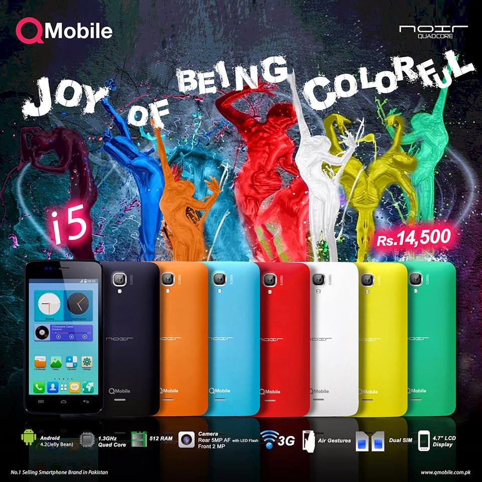 QMobile Launched 3G Powered QMobile Noir i5 for just 14,500Rs ...