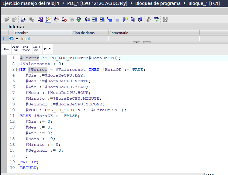 Automatización primeros pasos con S7 1200: Programación