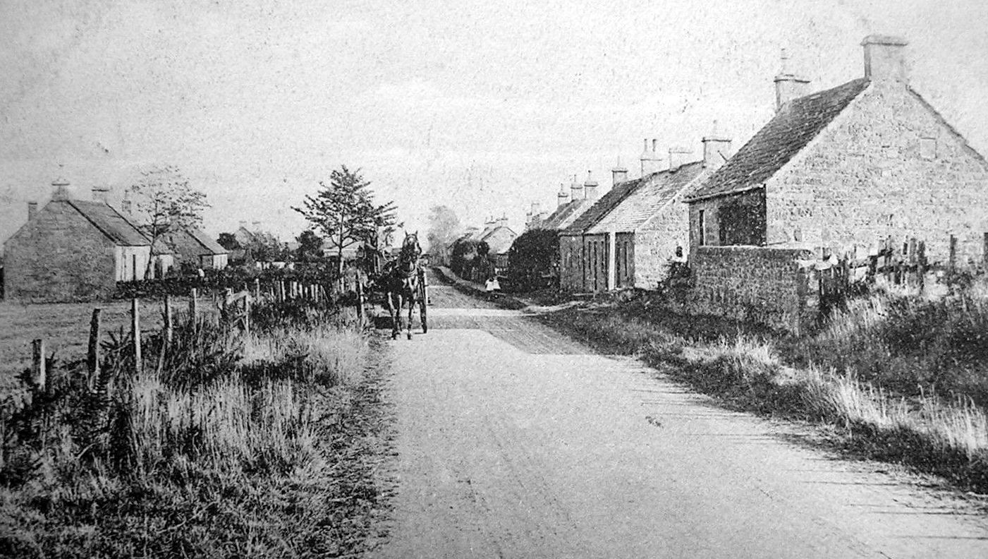 Tour Scotland: Old Photograph Hemming Street Letham Scotland