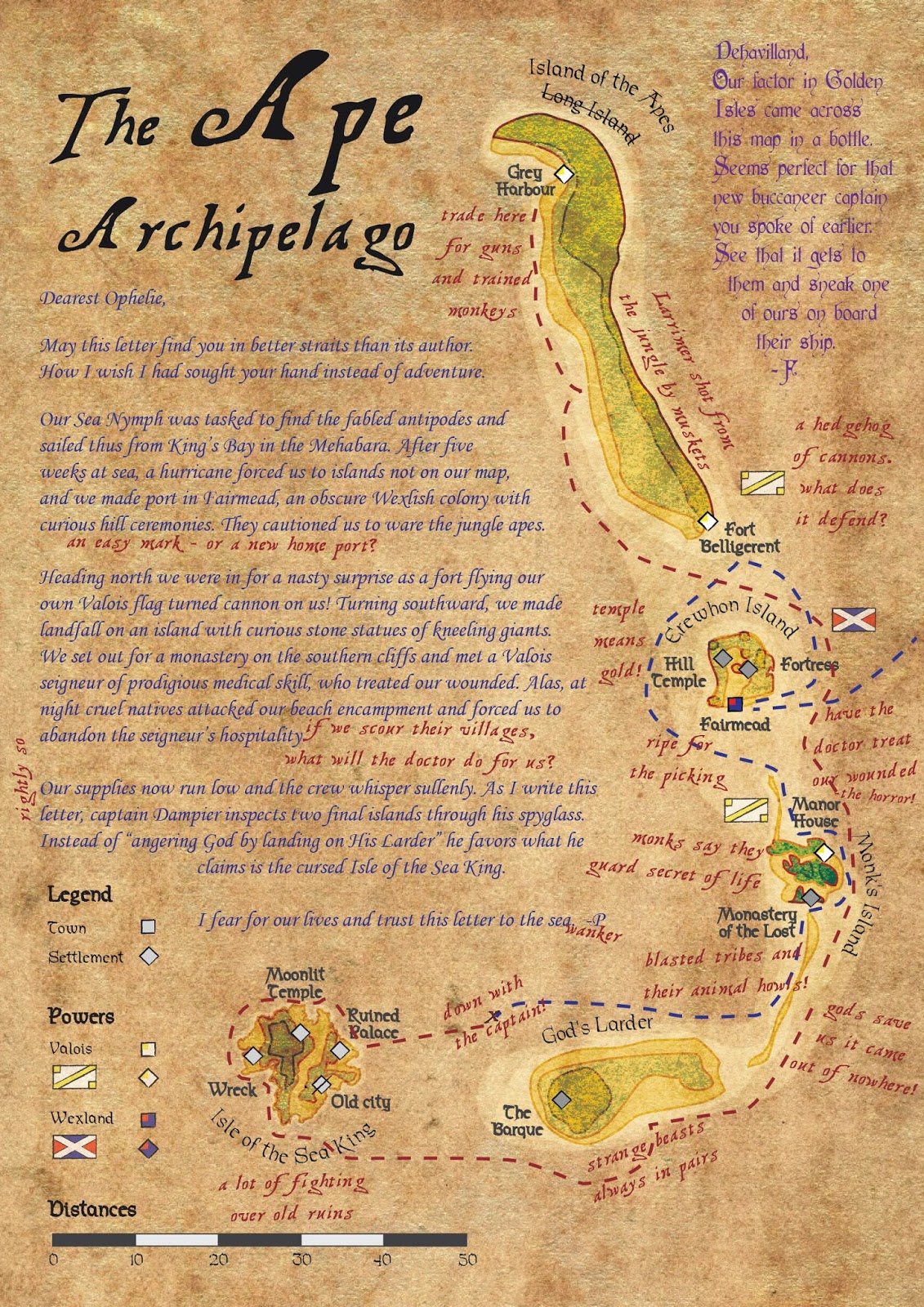 The Things We Do for XP: Pirate Wavecrawl - ape archipelago map