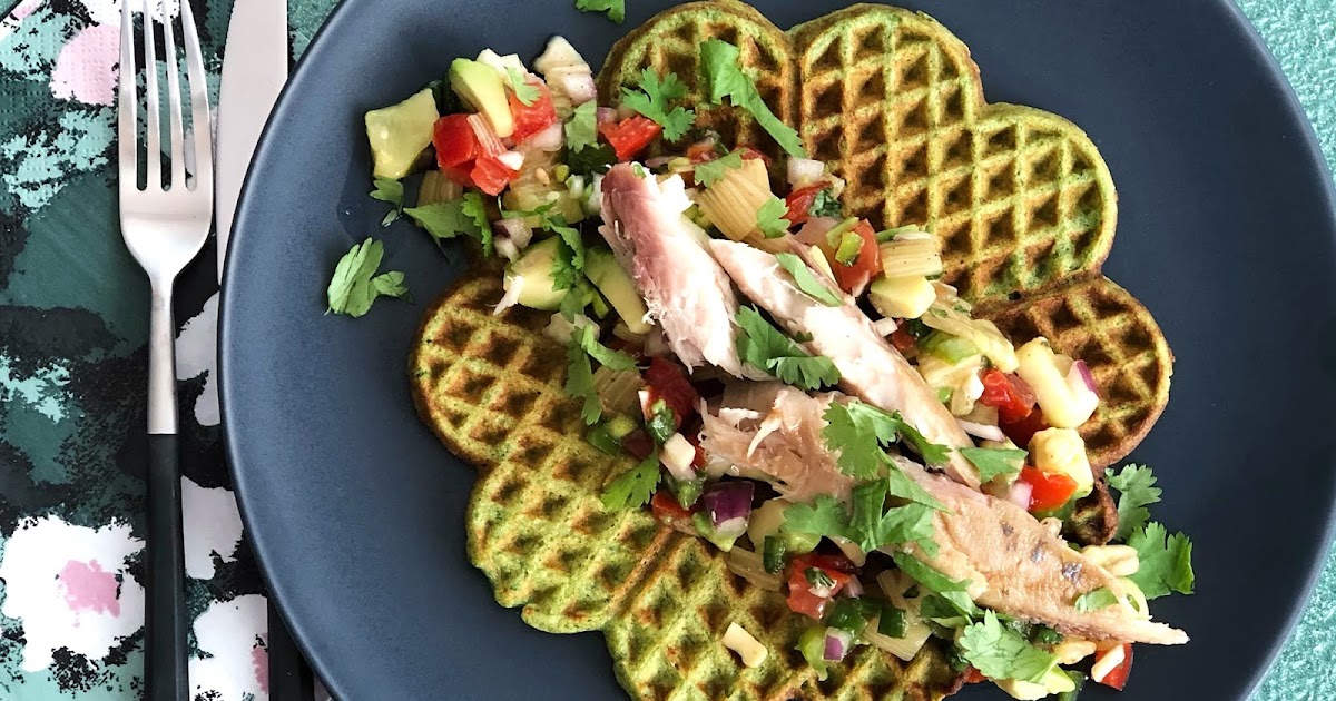 epätrendikäs ruokablogi: Karhunlaukkavohvelit, raparperisalsa ja ...