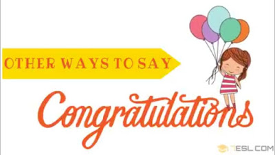 Alternatives of congratulations