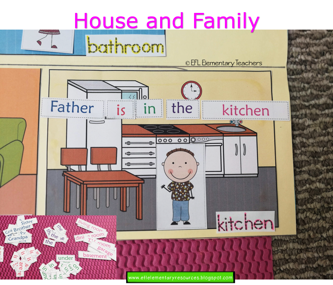 EFL Elementary Teachers: Family in the House for ESL learners