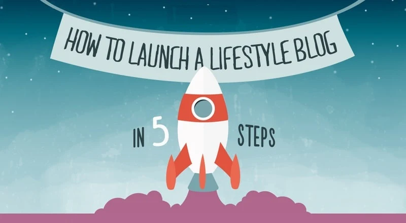 How to Launch a Lifestyle Blog in 5 Steps - #infographic