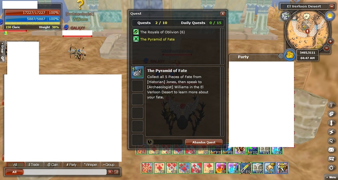 ROSE Online Guide's: The Pyramid of Fate (QUEST TABLET)