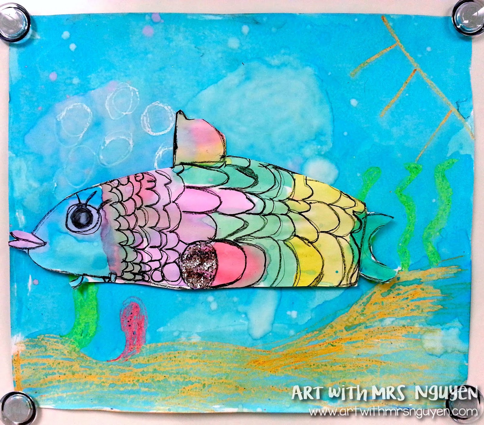 The Rainbow Fish (1st) | Art with Mrs. Nguyen
