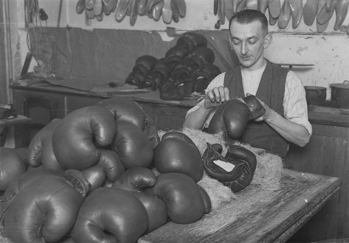 Inside a German Boxing Glove Factory From the 1930s ~ Vintage Everyday