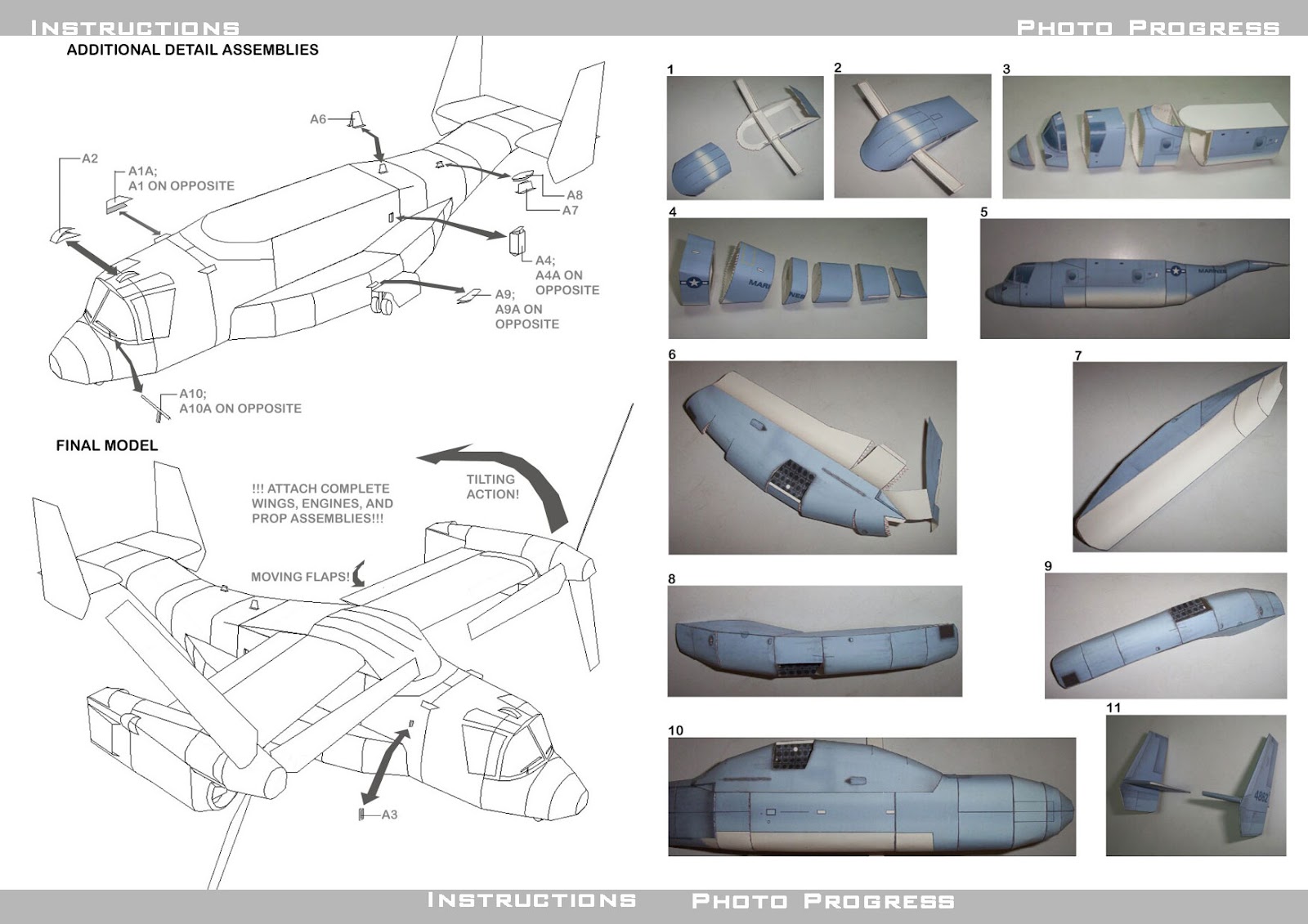 REPAPSTUDIOS.blogspot.com: V-22 OSPREY PAPER MODEL