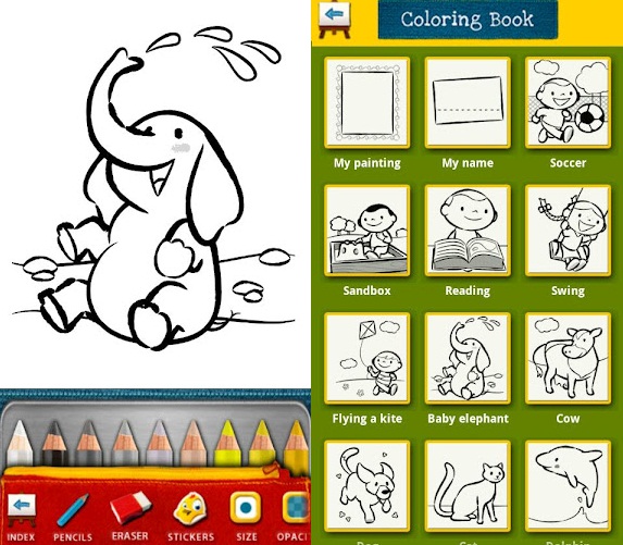 Color & Draw for kids, Colorear imagenes desde tu Android