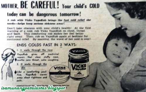 ISA MUNANG PATALASTAS: 121. VICKS COUGH & COLD PRODUCTS IN THE ...