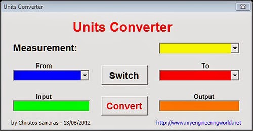 Units Converter Add-In - My Engineering World