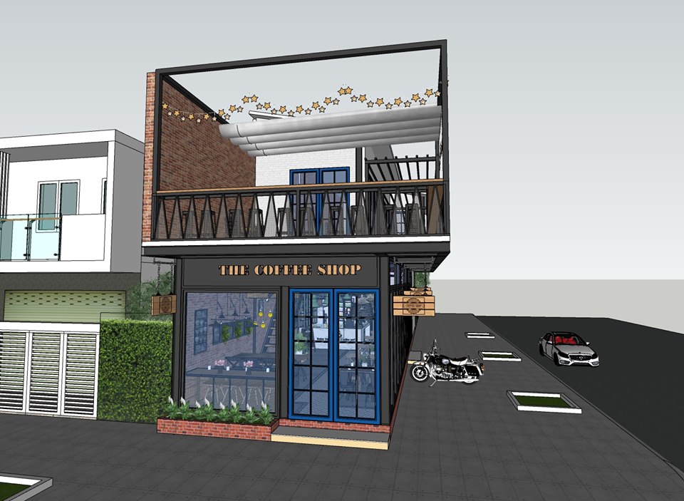 226. Coffee Shop Free Sketchup Interior Scene