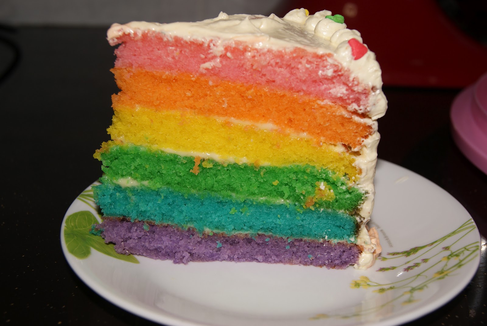 Himpunan Resepi Bonda...: Rainbow Cake with Italian Buttercream and ...