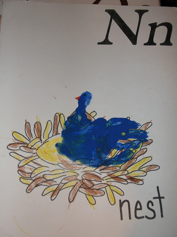 Homemade Memories: Alphabet Book - N is for Nest