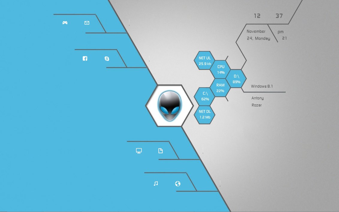 Alien | Rainmeter Skins